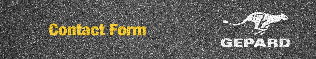 Contact Form – Gepard Automotive
